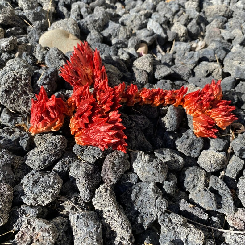 Fire Sprite 3D Printed Dragon Mythical Creatures - Etsy