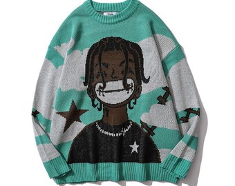 Oversized Anime Sweater - Etsy