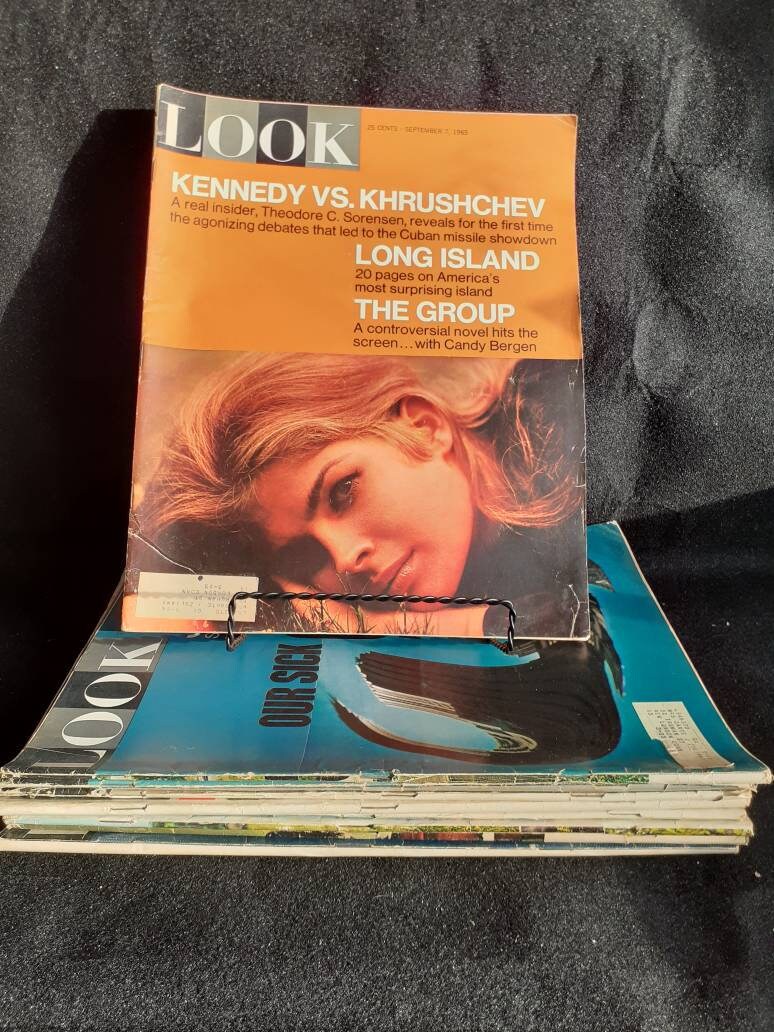 Vintage LOOK Magazines From the 60's/john. F Kennedy/jfk - Etsy