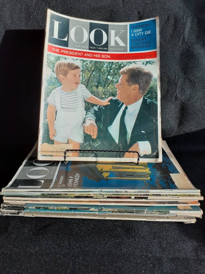Vintage LOOK Magazines From the 60's/john. F Kennedy/jfk - Etsy