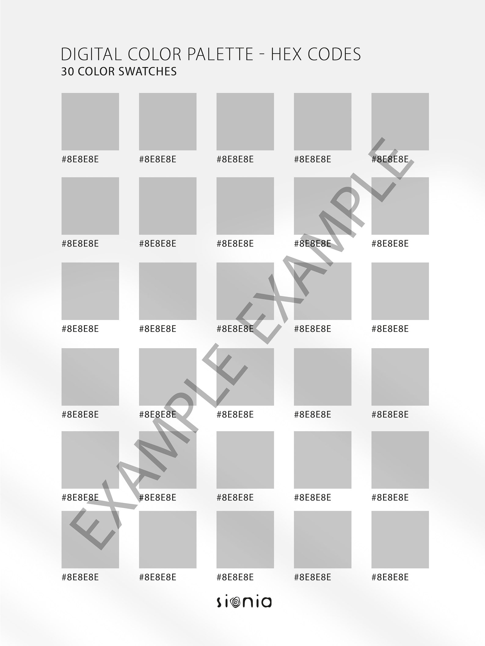 Forest Green Procreate Color Palette I HEX CODES I Procreate Goodnotes ...