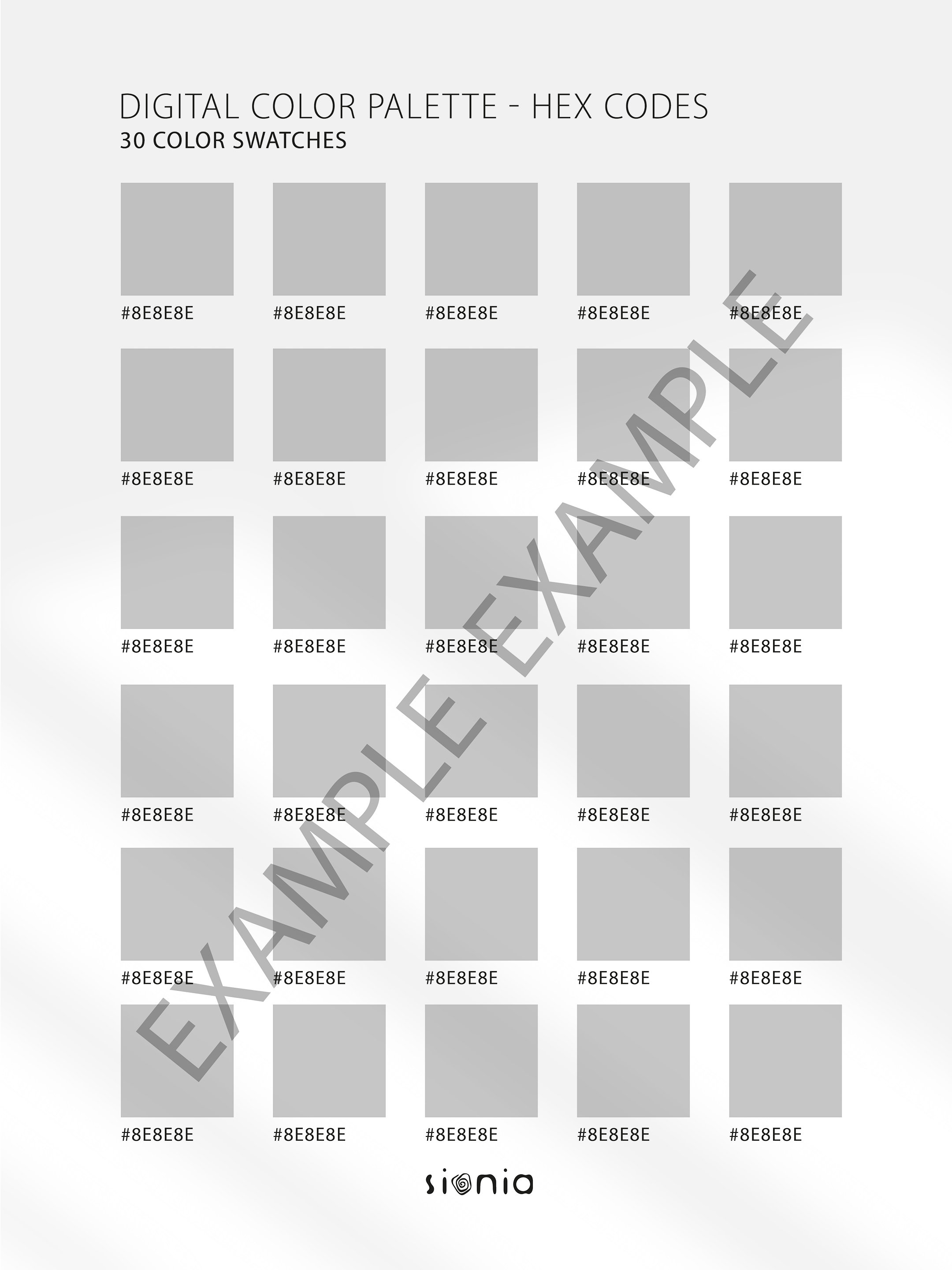 Quiet Loud Mix Procreate Color Palette I HEX CODES I Procreate ...
