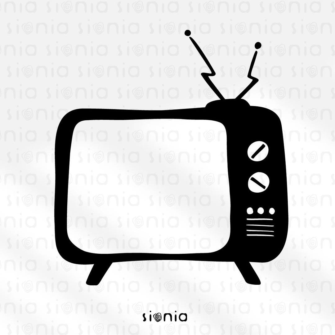 Retro TV Svg, Vintage Television Svg, Old TV Clipart, Retro Electronics ...