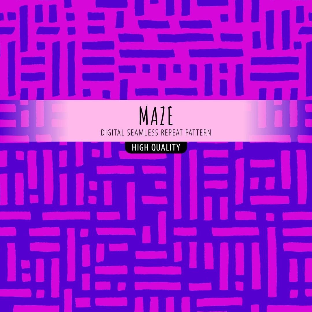 Maze Digital Paper I Seamless Fabric Pattern Scrapbook Paper Paper Set ...