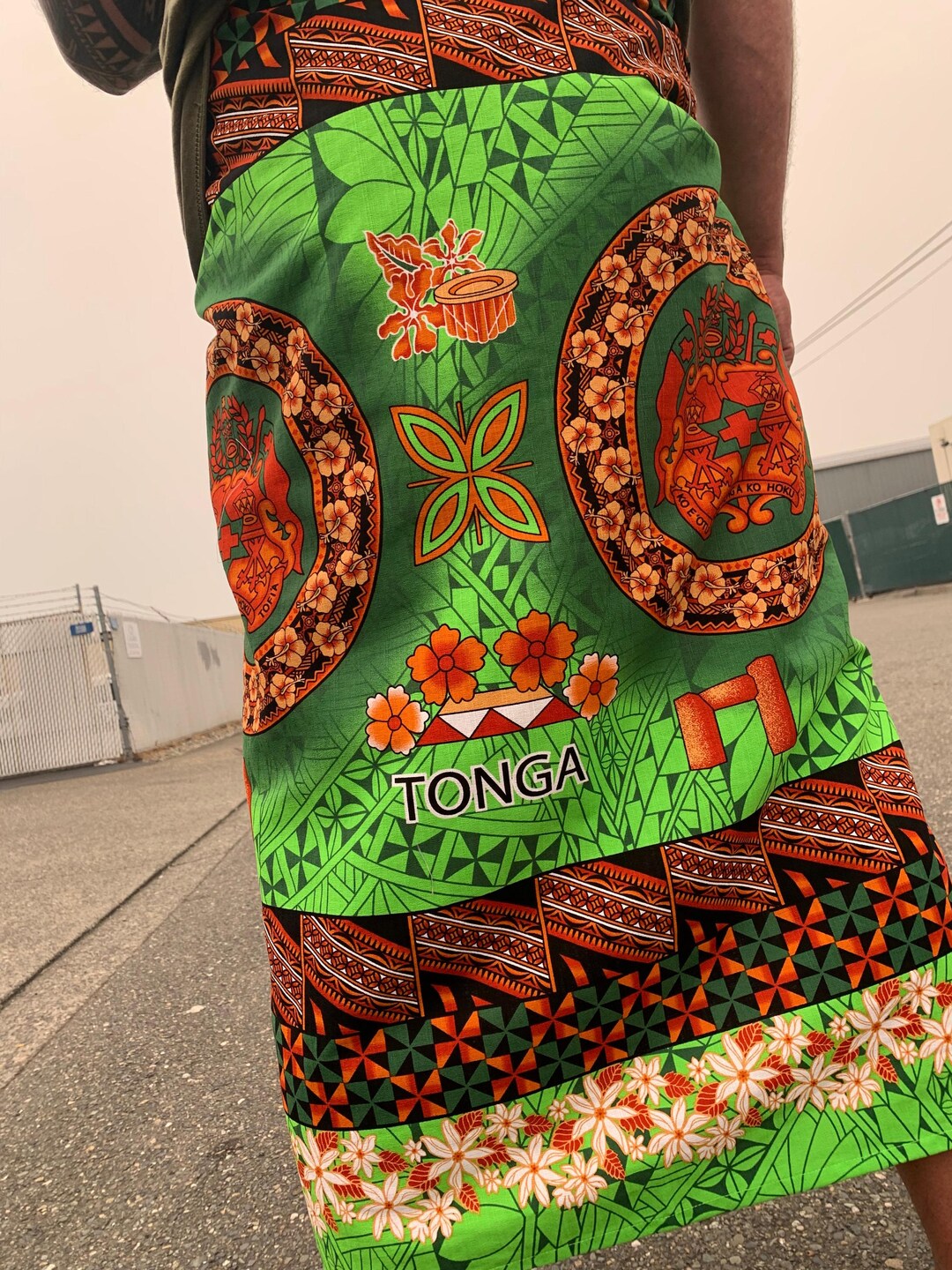 Tongan (green) Lavalava - Etsy