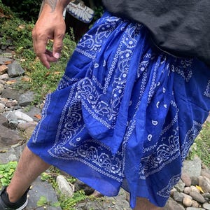 Royal Blue Bandana Lavalava - Etsy