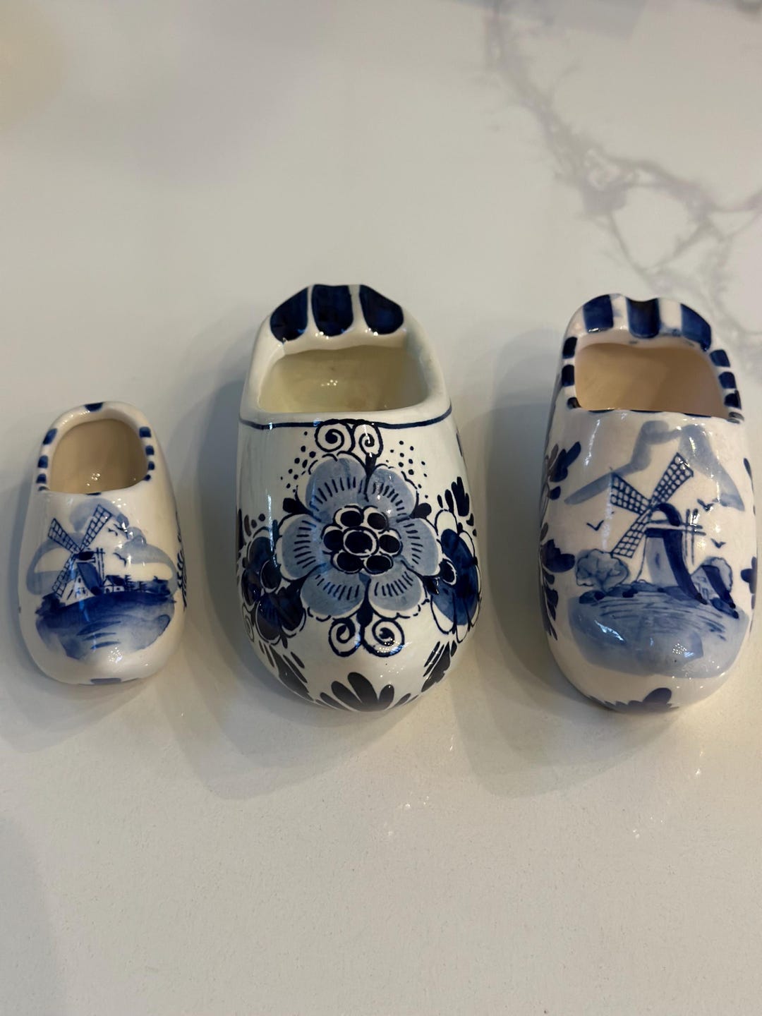 Delft Blue Handpainted Shoes, Sold Separately - Etsy