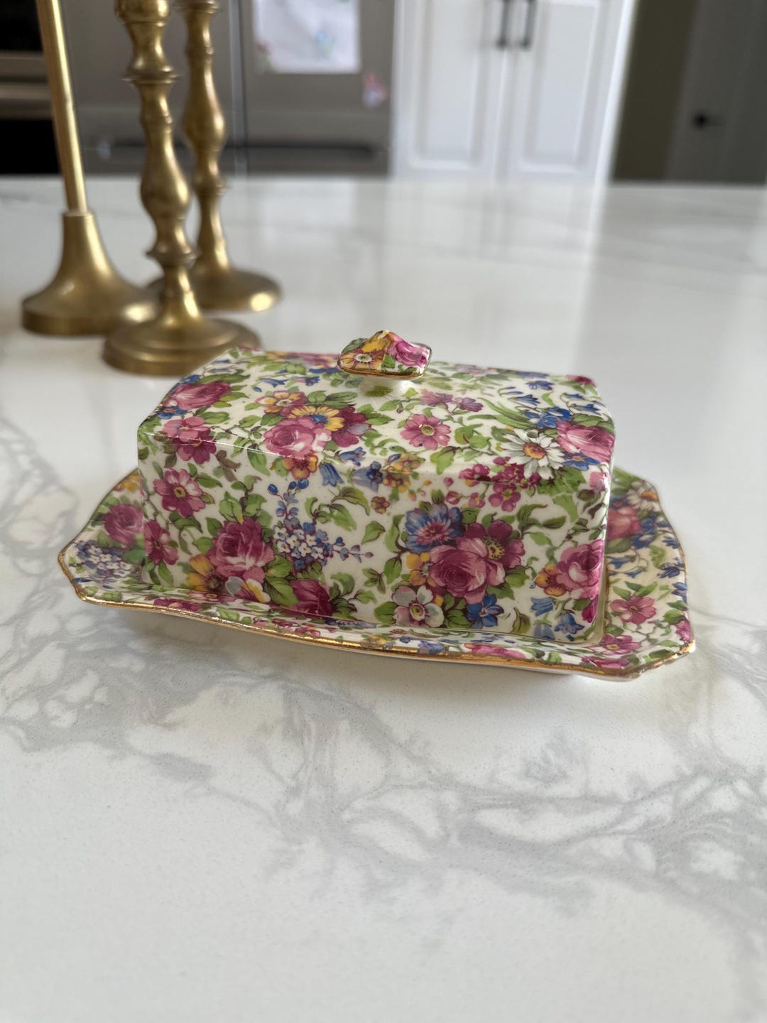 Royal Winton Grimwades Covered Butter Dish - Etsy