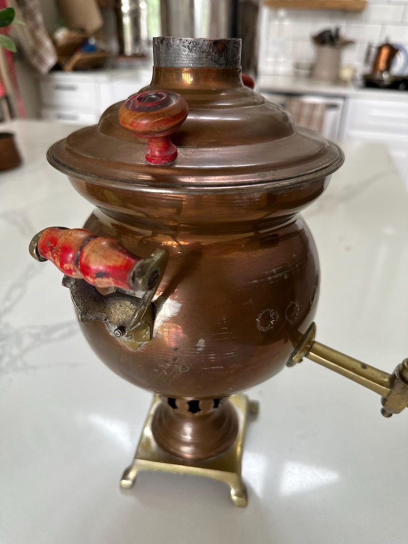 Antique Copper Samovar - Etsy