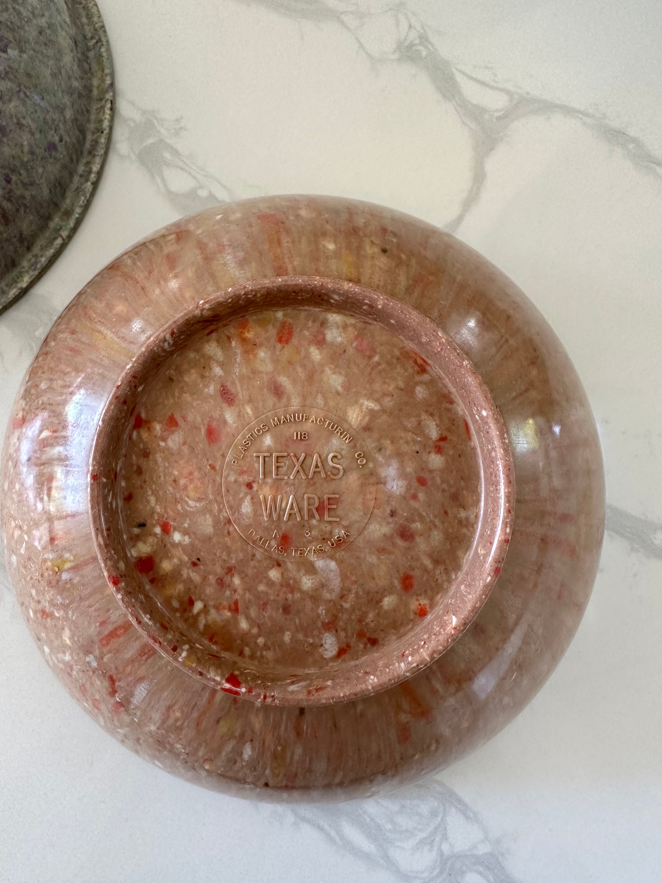 Vintage Texas Ware 1950s Confetti Splatter Bowl-10 2 Colors: Brown Tan ...