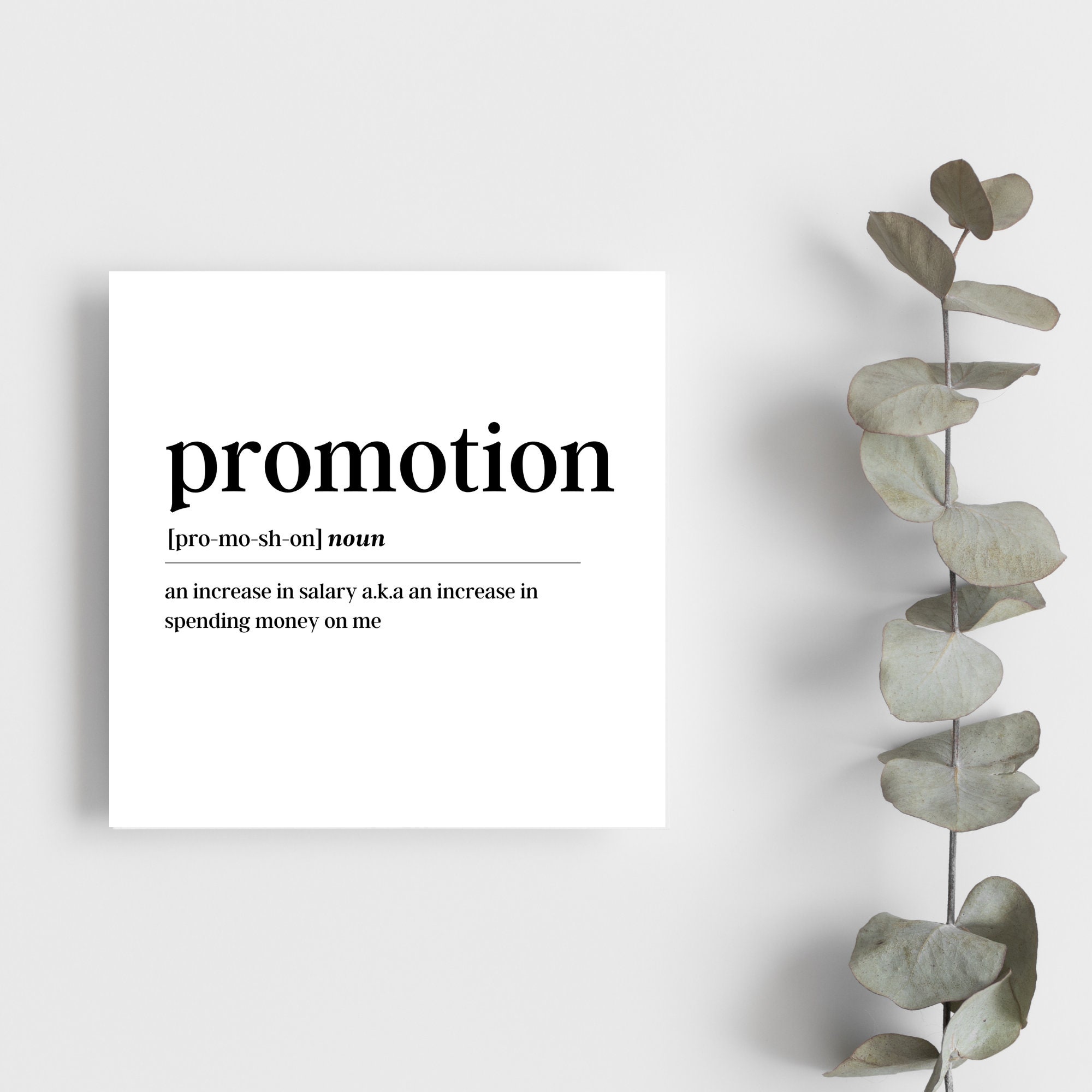 Promotion Definition Card | Celebration Cards | Celebration Gifts ...