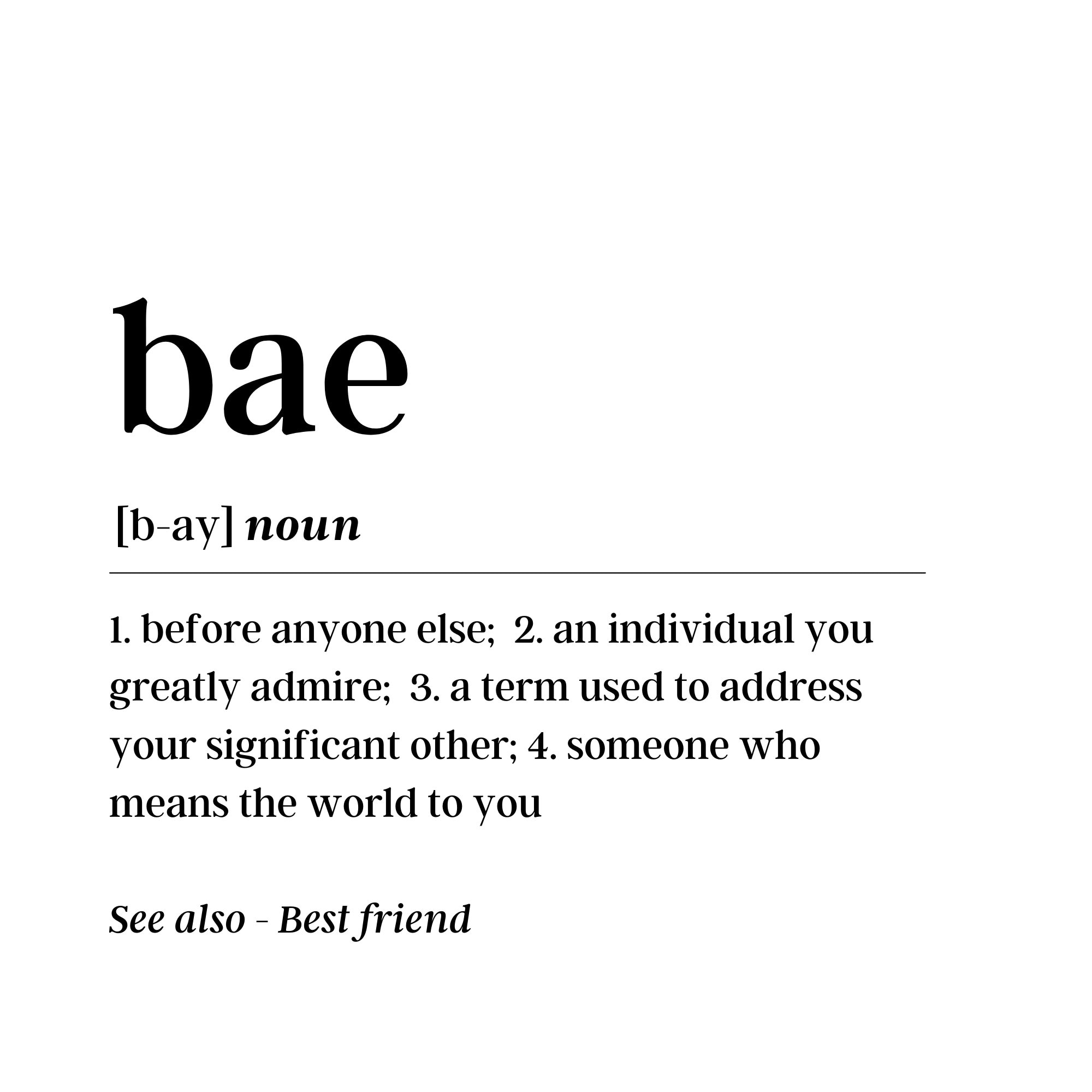 Bae Definition Card Bae Anniversary Cards Anniversary - Etsy