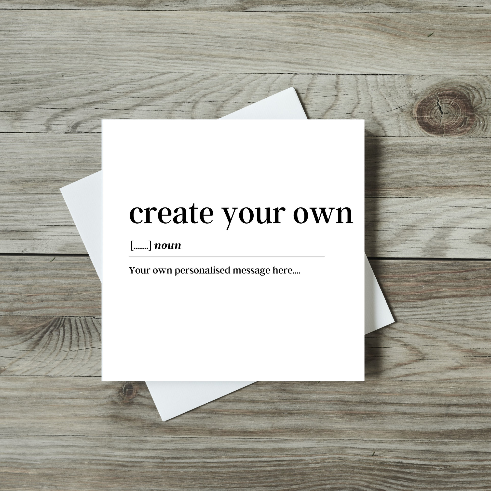 Custom Definition Card | Personalized Dictionary Card | Create Your Own ...