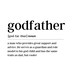 Godfather Definition Note Card | Godfather Card | Gift for Godfather ...