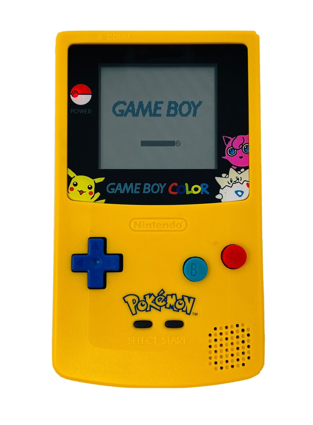 Game Boy Color Pokémon Yellow/blue Edition Excellent Quality Pikachu ...