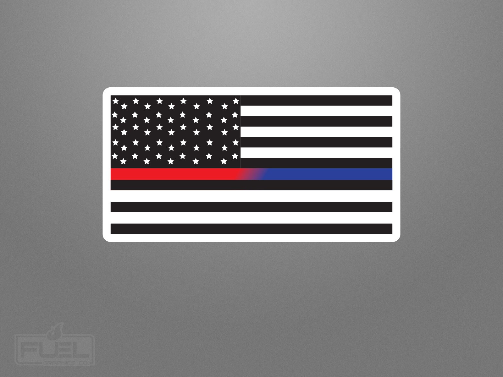 Red/blue Line Flag Vinyl Decal - Etsy