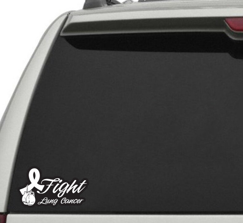 Fight Lung Cancer Vinyl Decal - Etsy