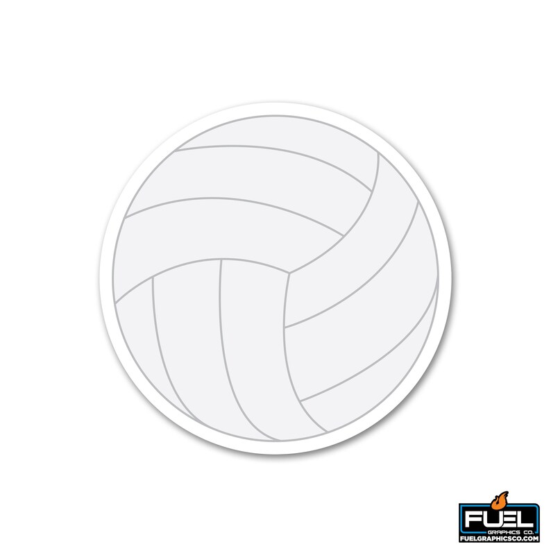 Volleyball Vinyl Decal - Etsy
