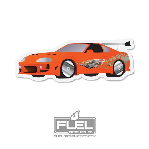 Brian's Car Fast and Furious Movie Vinyl Decal - Etsy