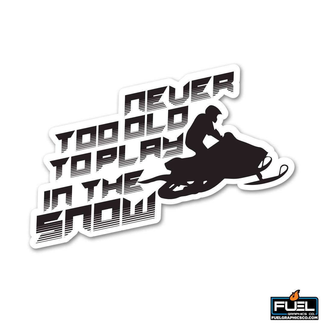 Snowmobile Vinyl Decal - Etsy
