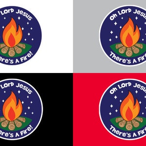Lord Jesus There's a Fire Vinyl Decal - Etsy