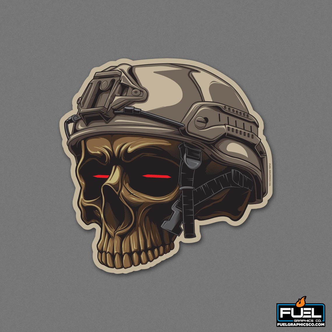 Skull Helmet Vinyl Decal - Etsy