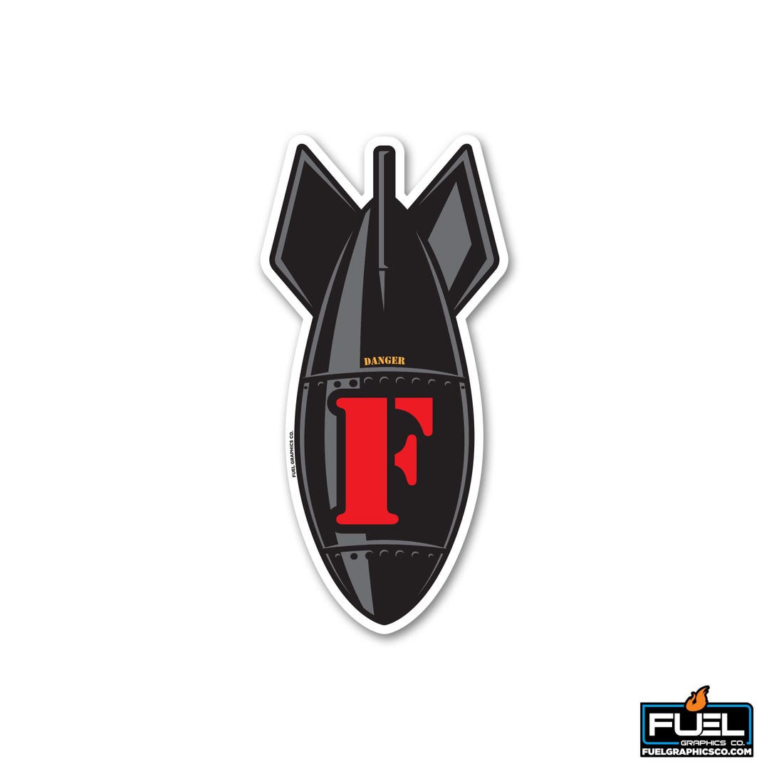 F Bomb Vinyl Decal - Etsy