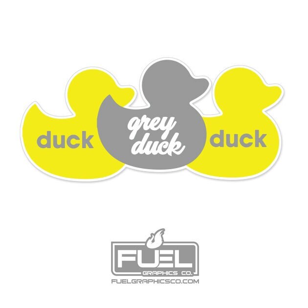 Duck Duck Gray Duck Vinyl Decal - Etsy