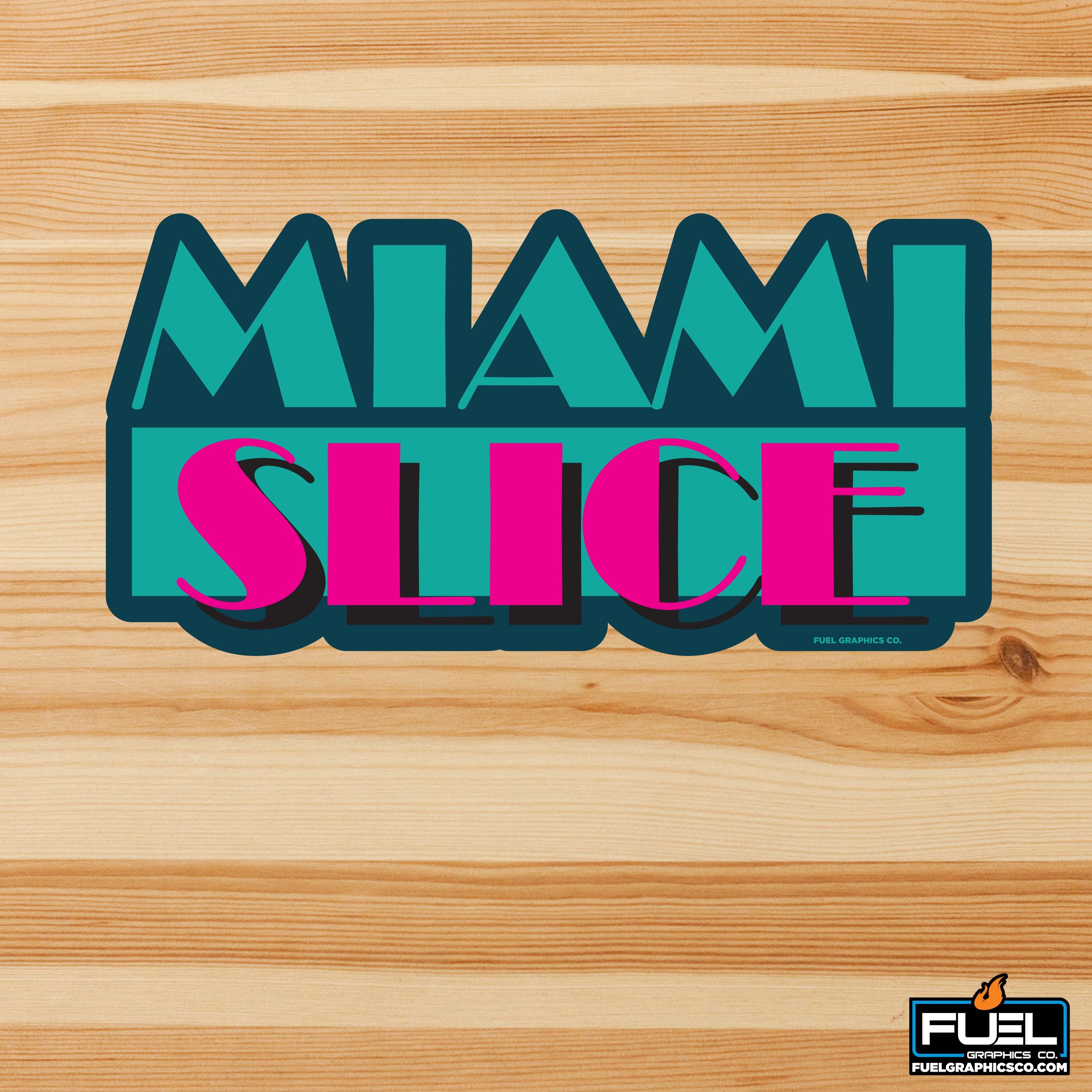 Miami Slice Vinyl Decal - Etsy