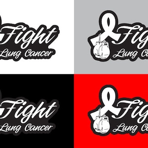 Fight Lung Cancer Vinyl Decal - Etsy