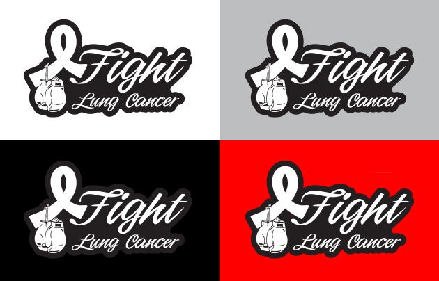 Fight Lung Cancer Vinyl Decal - Etsy
