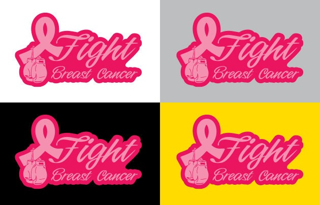Fight Breast Cancer Vinyl Decal - Etsy