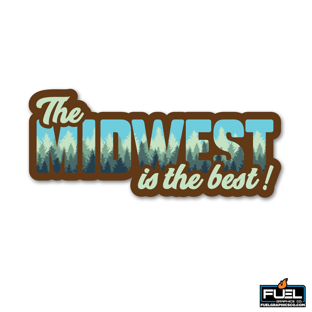Midwest Pride Vinyl Decal: USA Made, Laptop, Water Bottle - Etsy