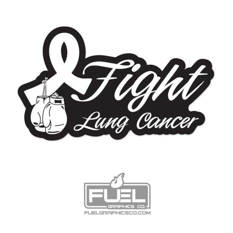 Fight Lung Cancer Vinyl Decal - Etsy