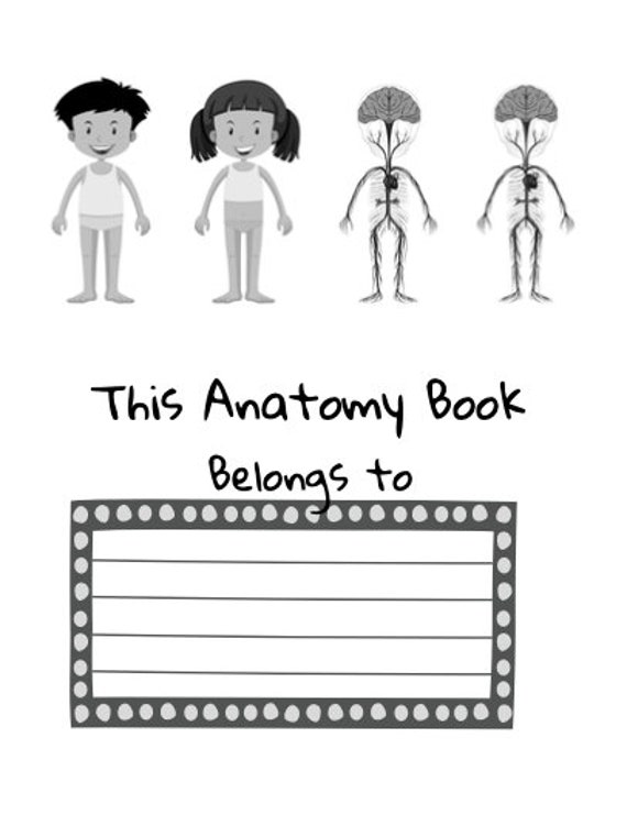 Anatomy Coloring Book for Kids - Etsy