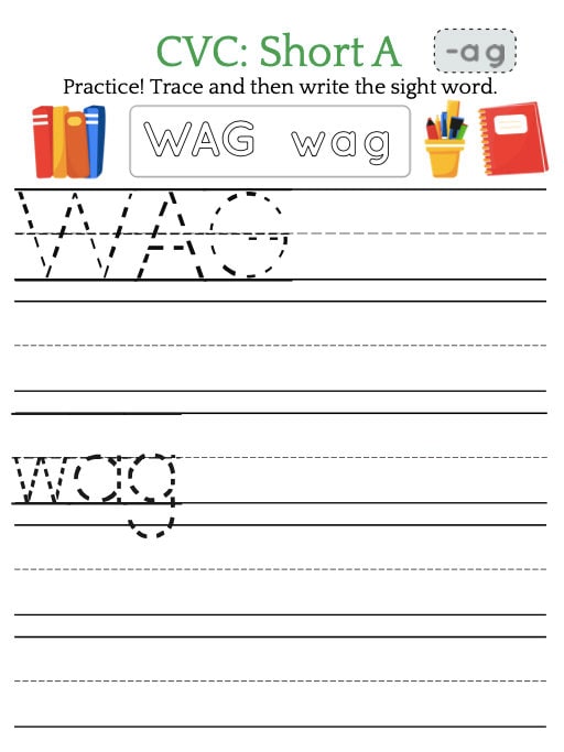 Word Practice Worksheets for Kids! - Etsy