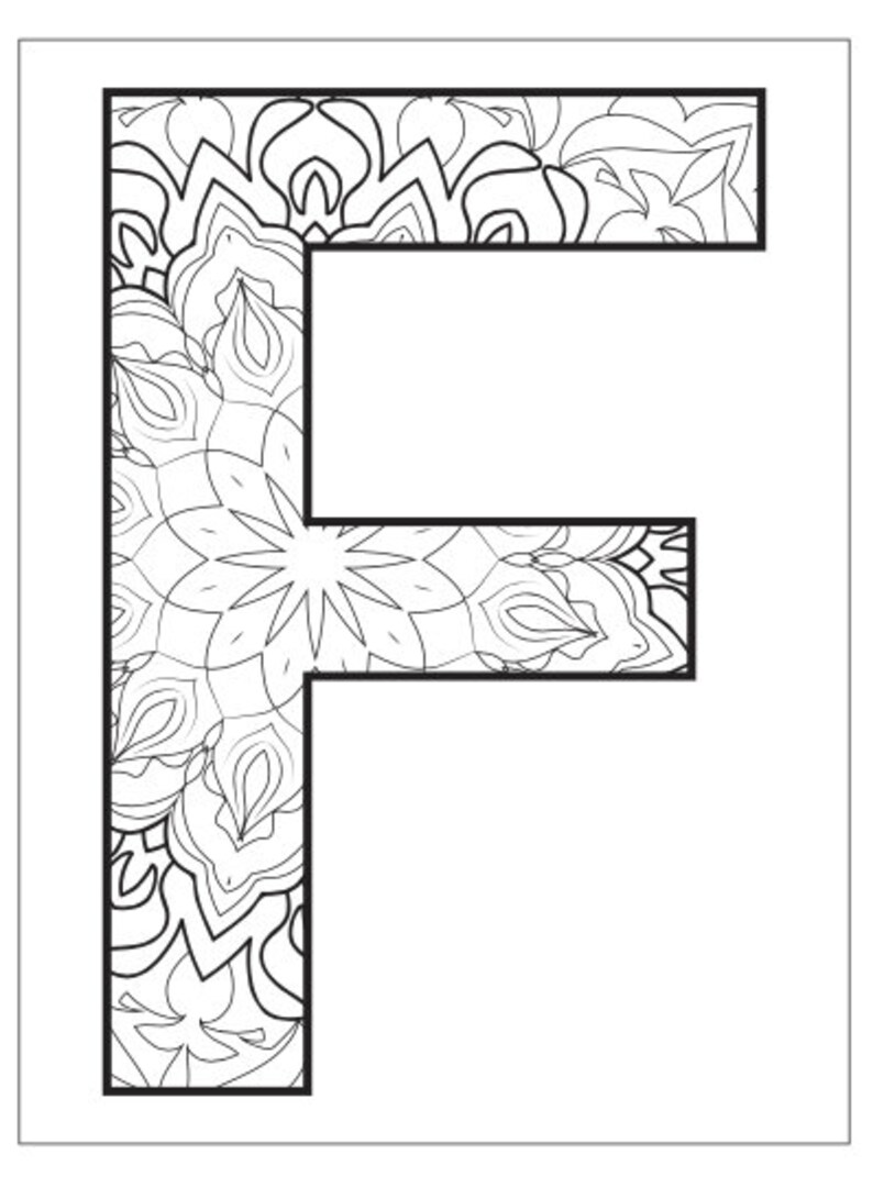 Alphabet Coloring Pages for Kids - Etsy