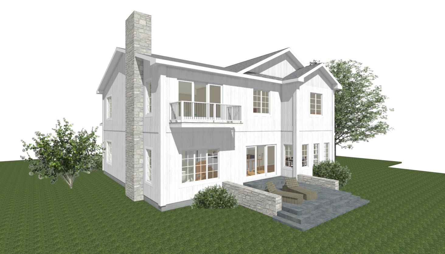 HOUSE PLAN : 54 X 52 - Custom Colonial House Plans / 3 Bedroom - 3 Bath ...