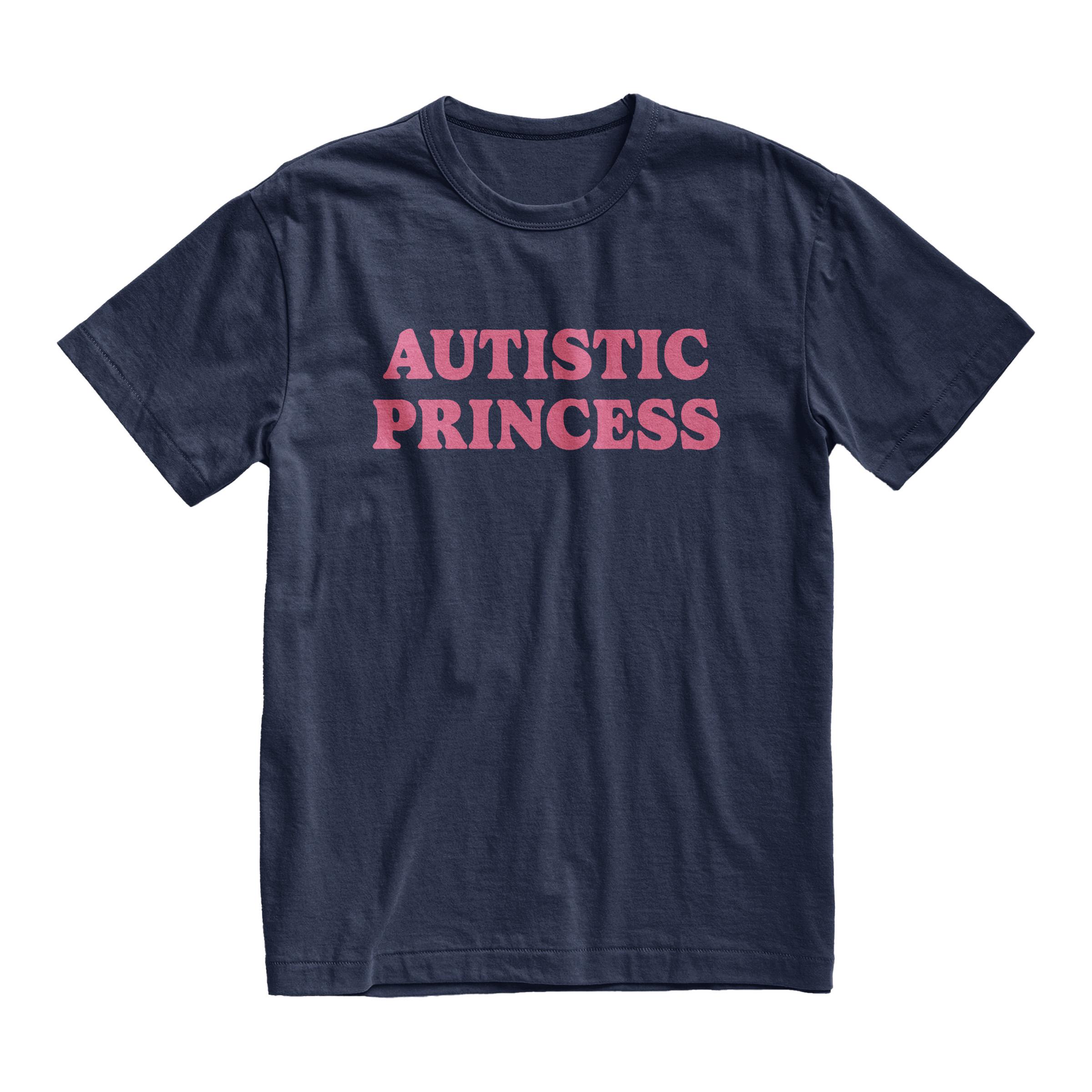 Autistic Princess Y2K Tshirt, Funny Autism Shirt, Unhinged ADHD Tee ...