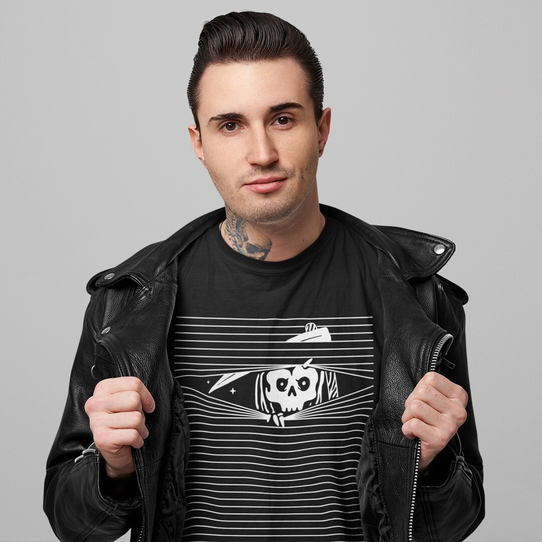 Grim Reaper is Watching You T-shirt, Funny Grunge Shirt, Goth Outfit ...
