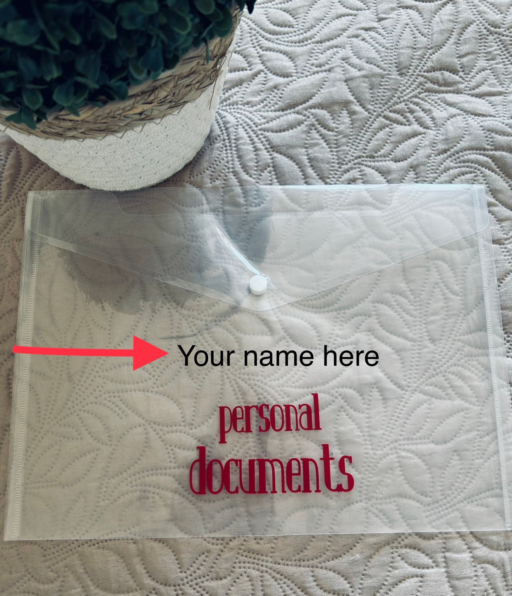 Documents Organiser Clear Plastic Wallets/a4 File Documents Storage ...