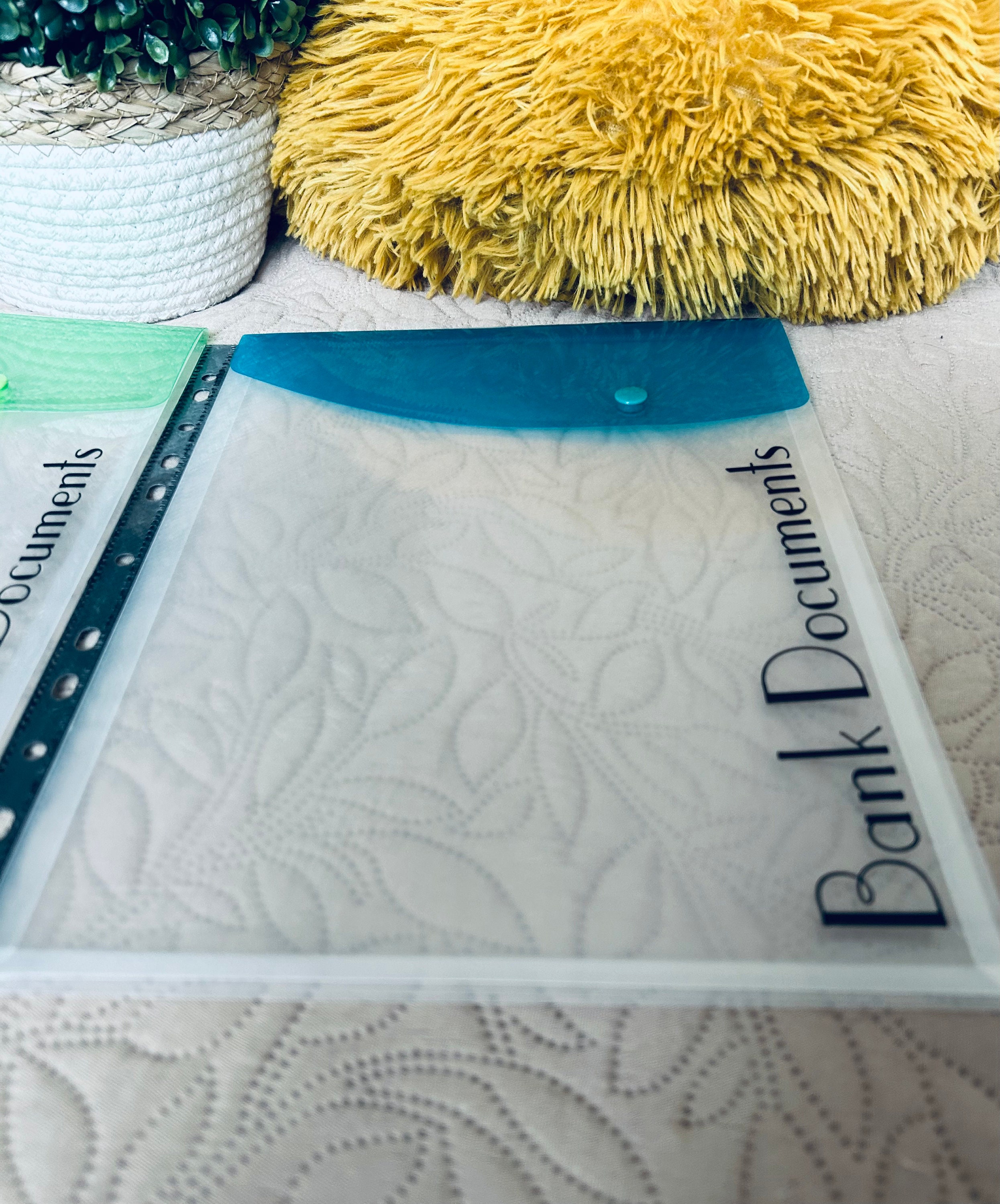 Personalised Ring Binder Popper Wallets, High Capacity Document ...