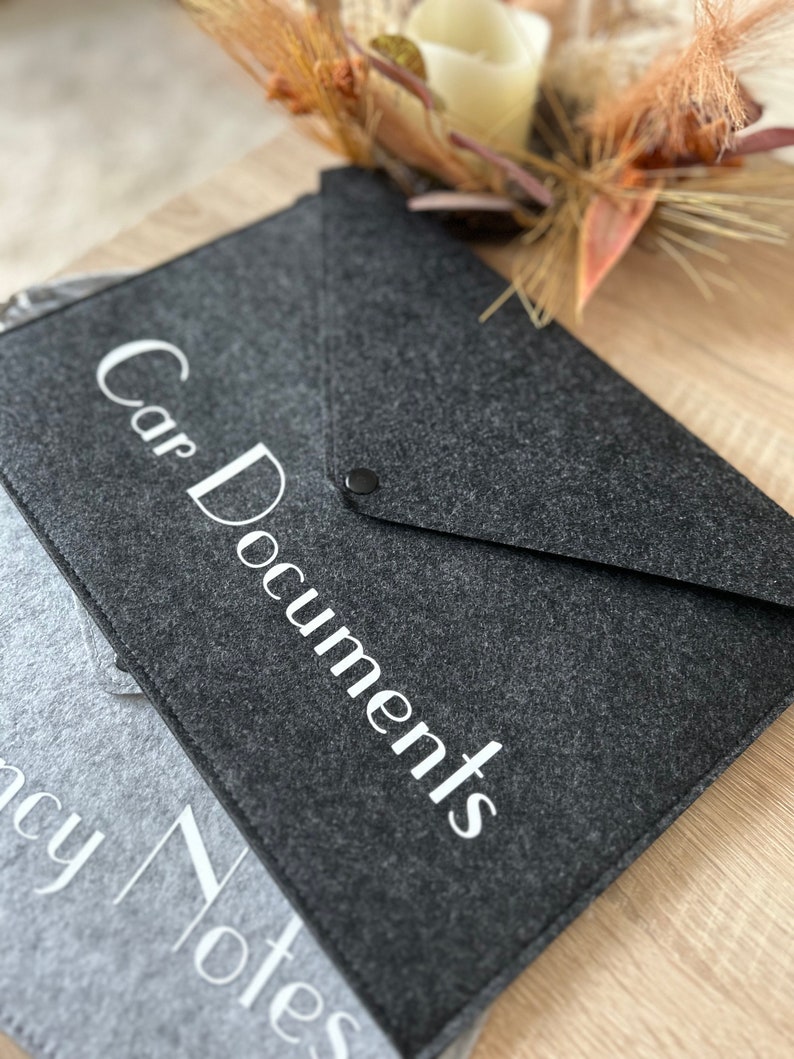 Personalised Felt File Folder/a4 Expanding File Bag/documents Organiser ...