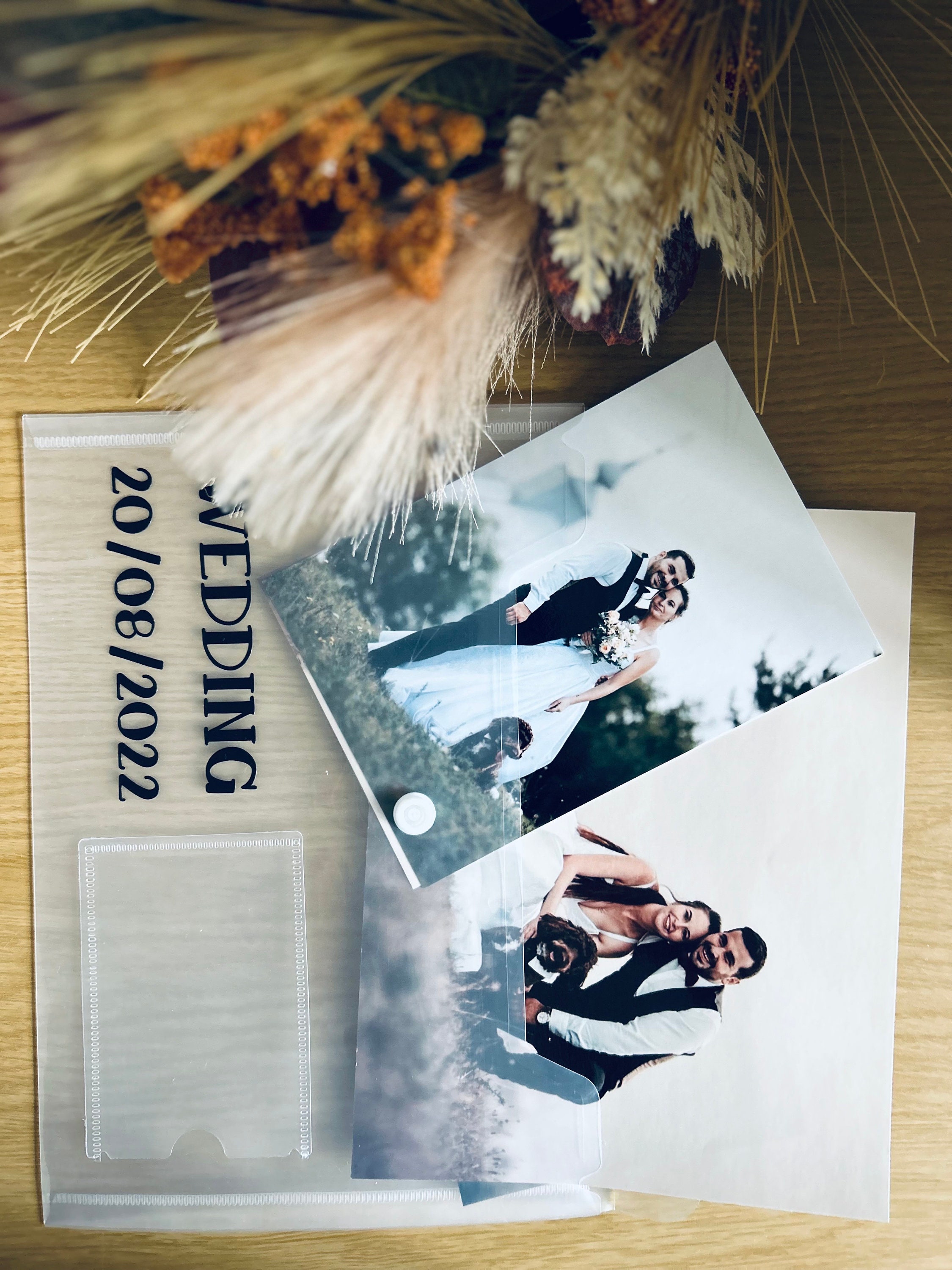 Personalised Photo Organiser/a5 Plastic Wallets for Files, Photos ...