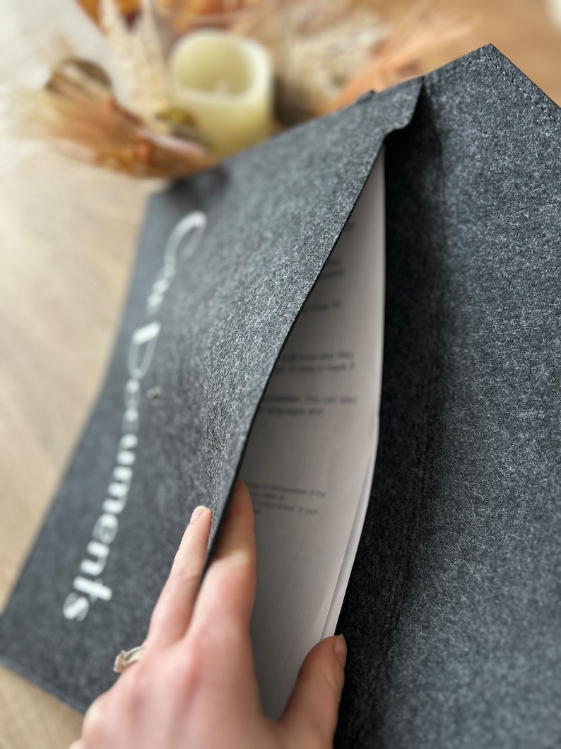 Personalized Felt File Folder, A4 Document Organizer Portfolio - Etsy