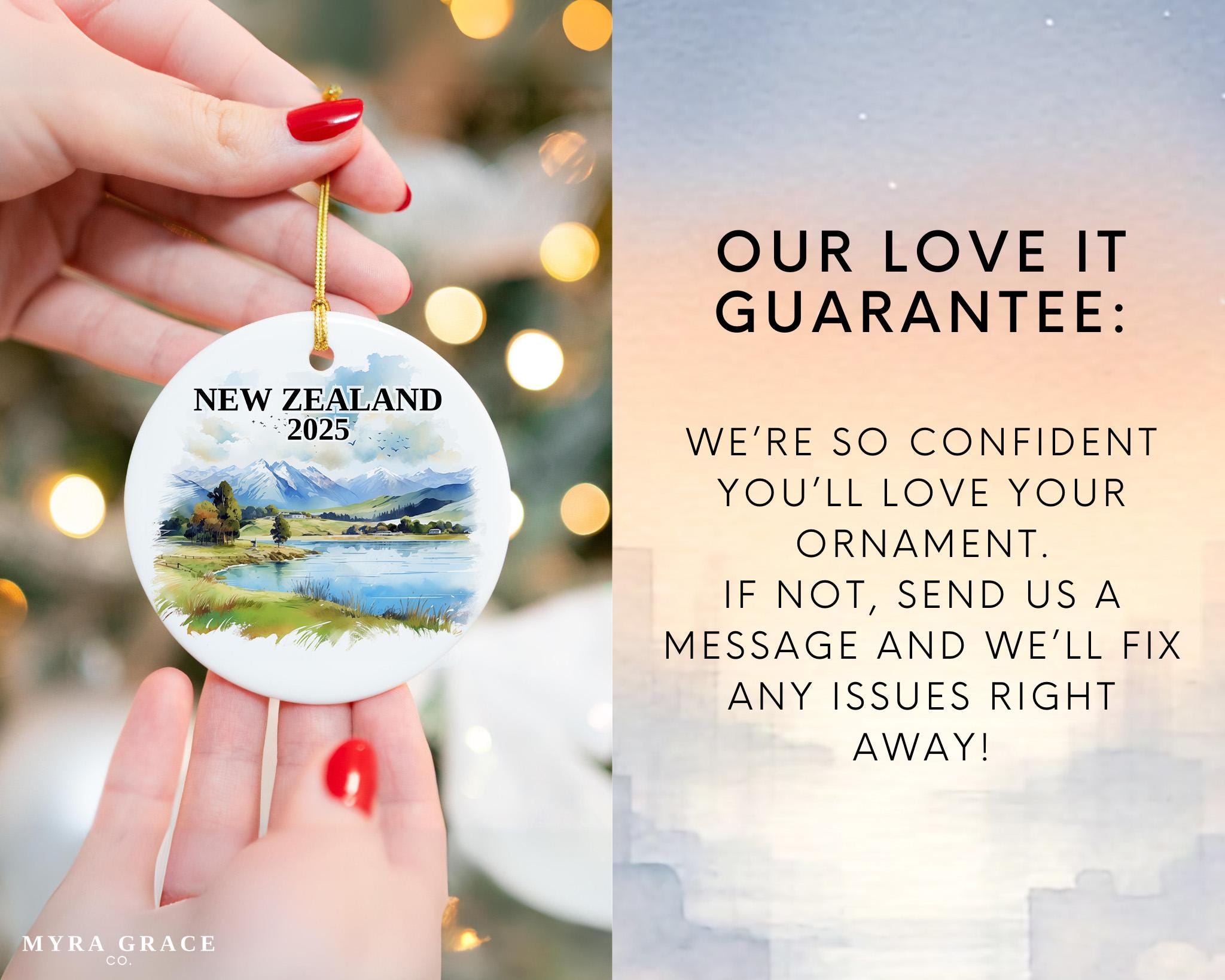 New Zealand Ornament, New Zealand Christmas Ornament, Souvenir, New ...