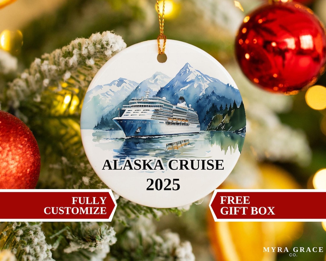 Alaska Cruise Christmas Ornament, Alaska Ornament, Alaska Souvenir ...