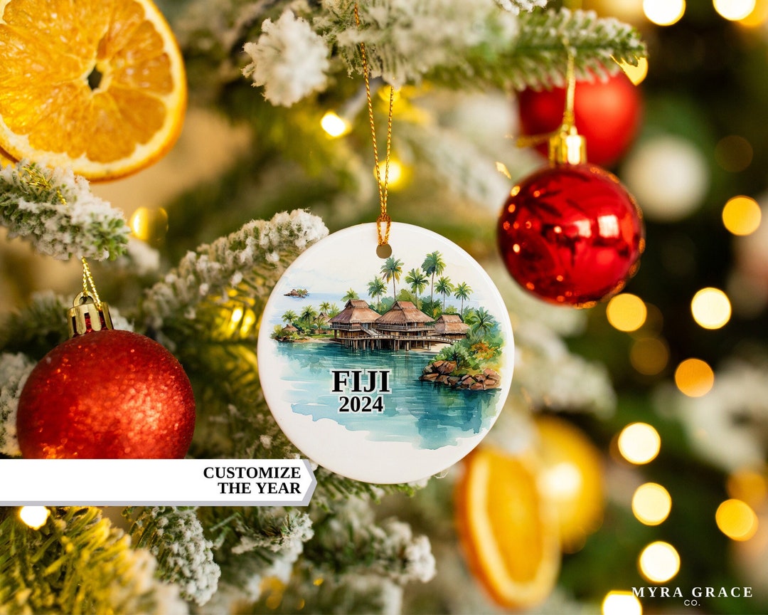 Fiji Christmas Ornament, Fiji Ornament, Christmas Ornaments, Fiji ...
