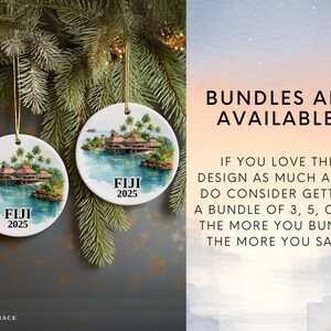 Fiji Christmas Ornament, Fiji Ornament, Christmas Ornaments, Fiji ...