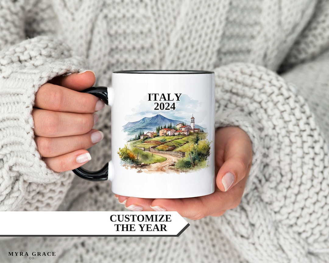 Italy Mug, Personalized Rome Coffee Mug, Italy Custom Mug, Custom Gift ...